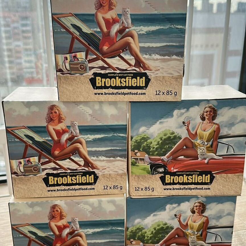 Корм для кошек brooksfield курица/телятина