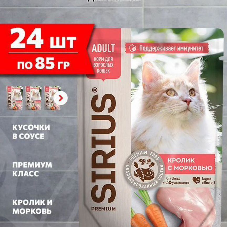 Влажный корм для кошек (премиум класса)