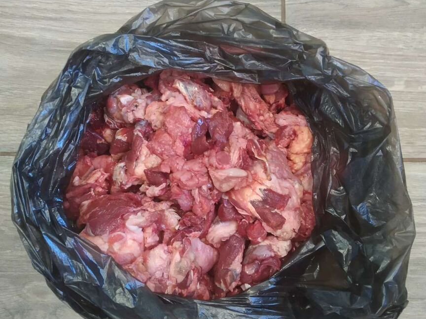 Обрезь говяжья головная для собак