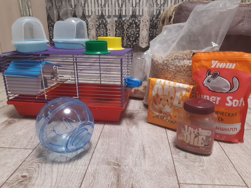Клетка для хомяка и все необходимое
