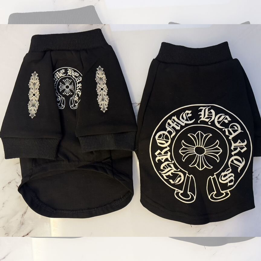 Одежда кофта для собак chrome hearts бренд