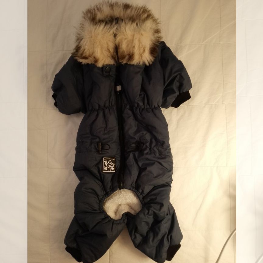 Зимний комбинезон для собак мелких пород мальчик