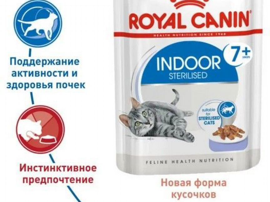 Корм для кошек royal canin Indoor, желе