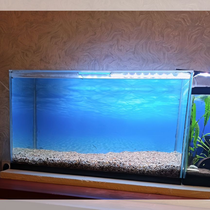 Аквариум 125 л, грунт, крышка