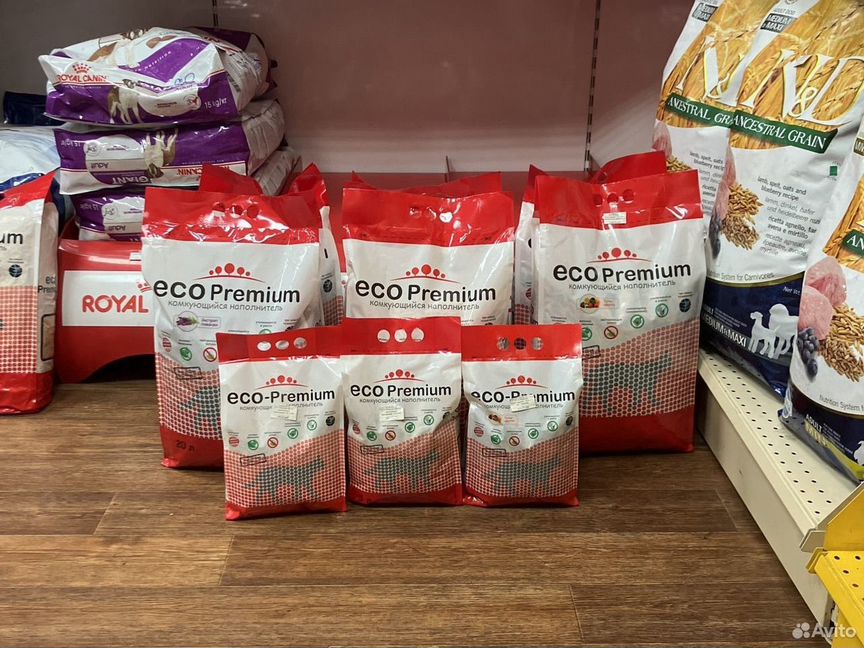 ECO Premium наполнитель древесный 5/20/55л