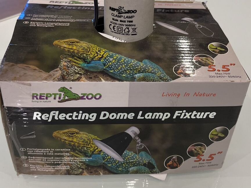 Светильник террариумный на зажиме