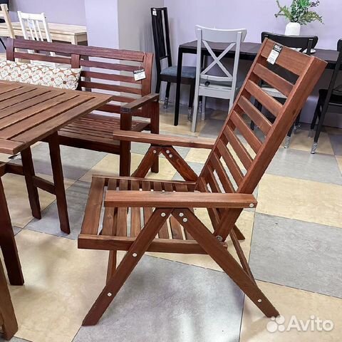 Кресло IKEA эпларо садовое дачное складное купить в Москве | Товары для ...
