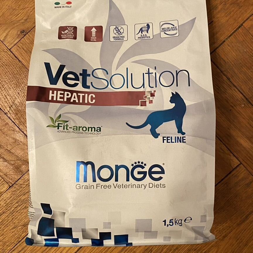 Корм для кошек Monge hepatic 1,5 кг