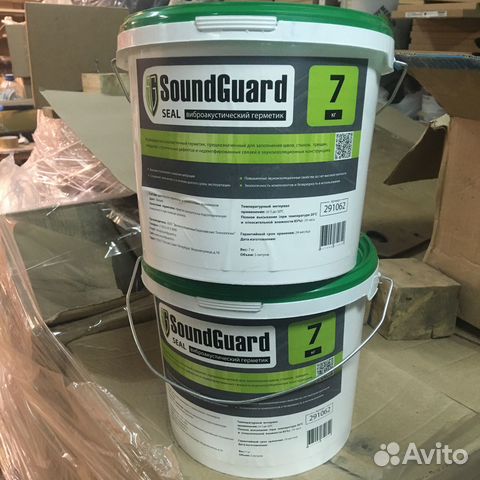 Виброакустический герметик SoundGuard 7 кг купить в Москве | Товары для ...