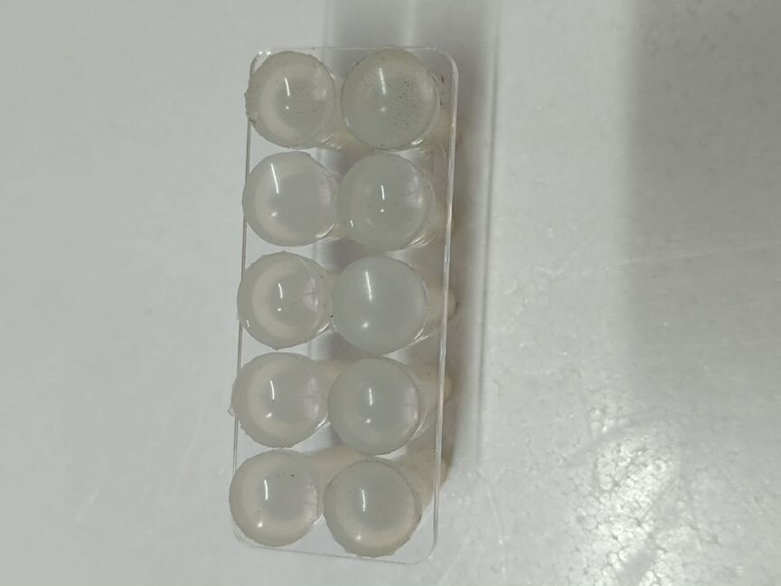 Блок 10 для изготовления маточных мисочек (силикон