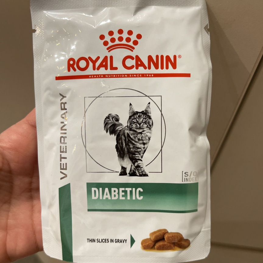 Корм для кошек royal canin, proplan diabetic паучи