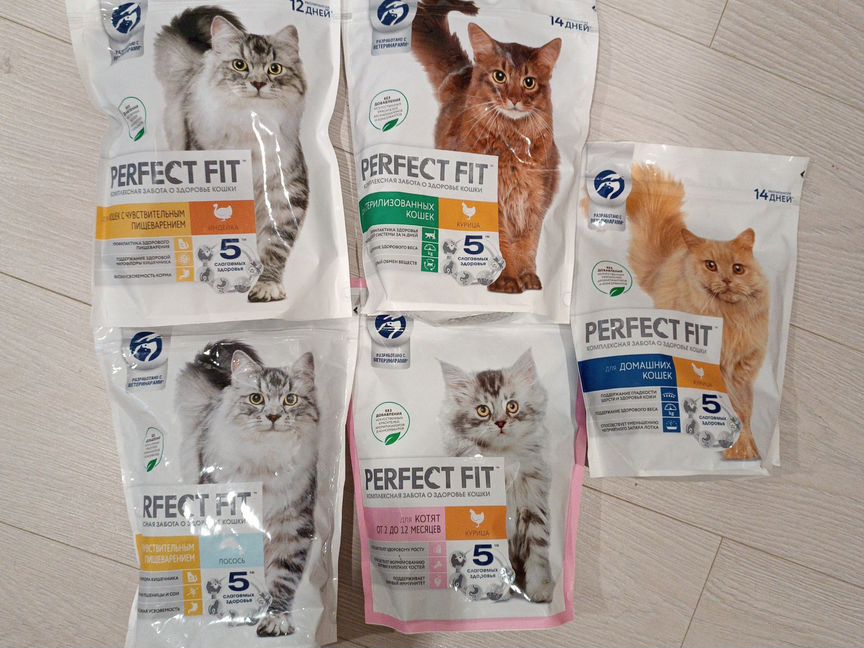 Корм для кошек перфит и Пурина