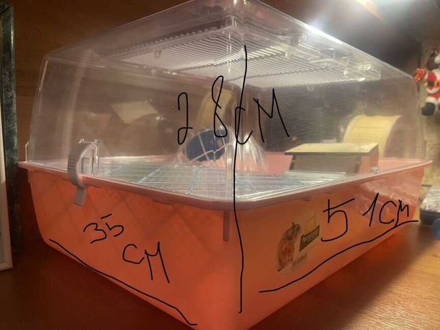 Клетка и колесо для хомяка/крысы