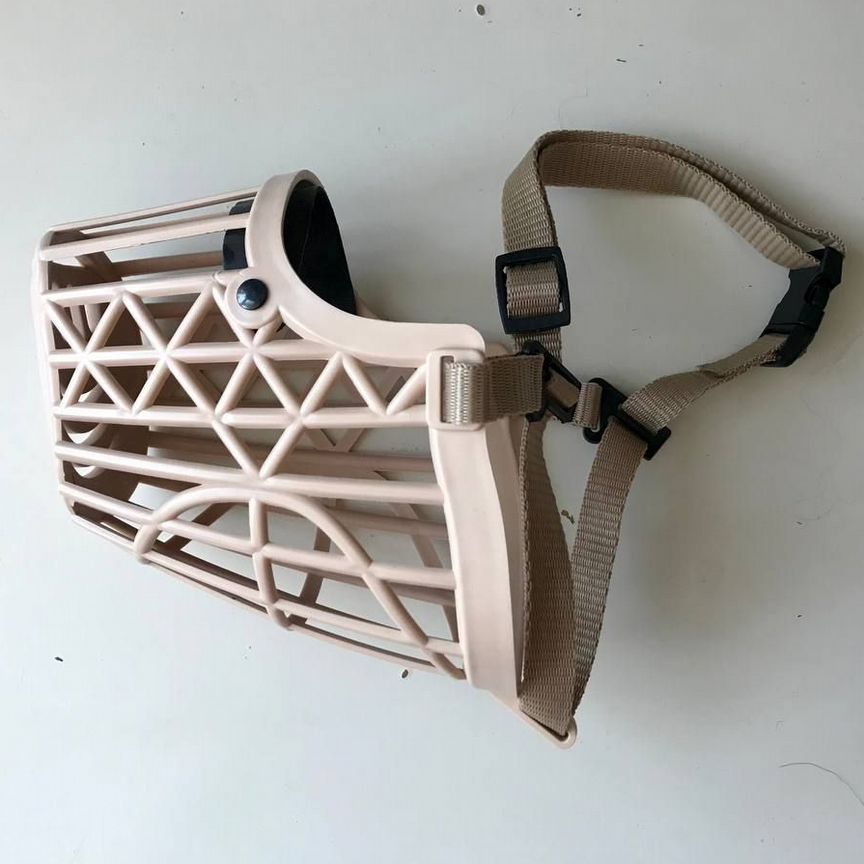 Намордник для большой собаки №6 (32 см) бежевый