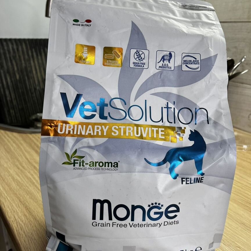 Корм для кошек monge 1.5 кг urinary struvite
