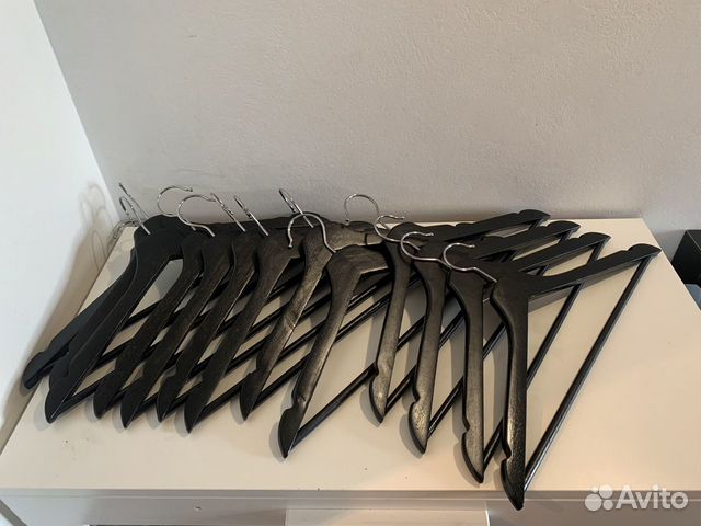 Вешалки Плечики Дерево Черные Икеа IKEA купить в Москве | Товары для ...