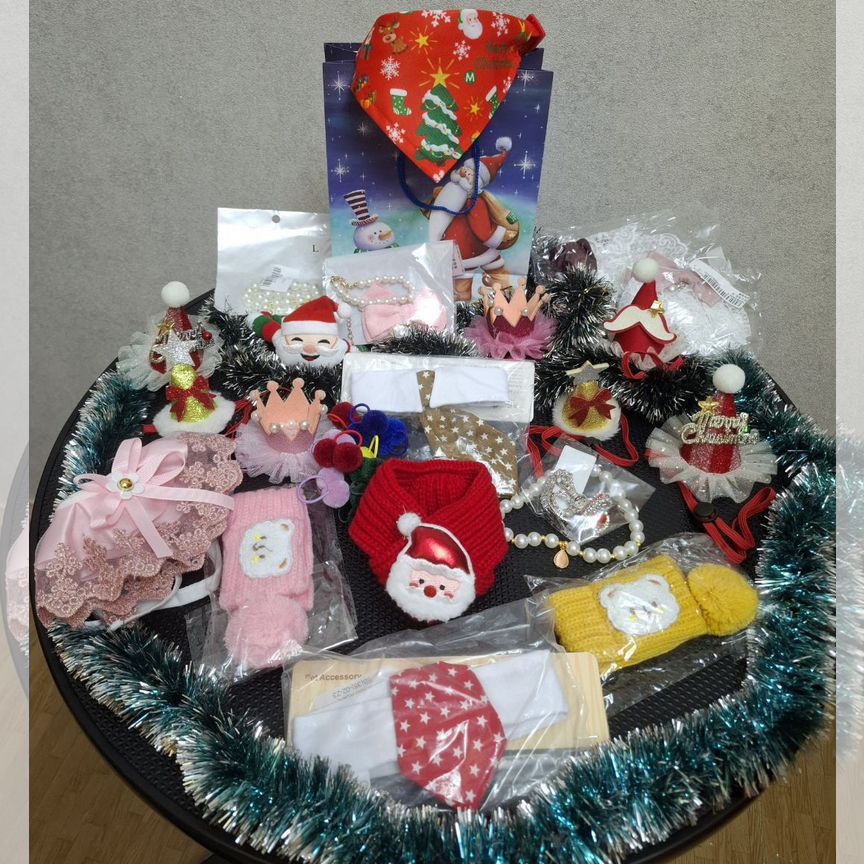 Новогодние аксессуары для собак, кошек