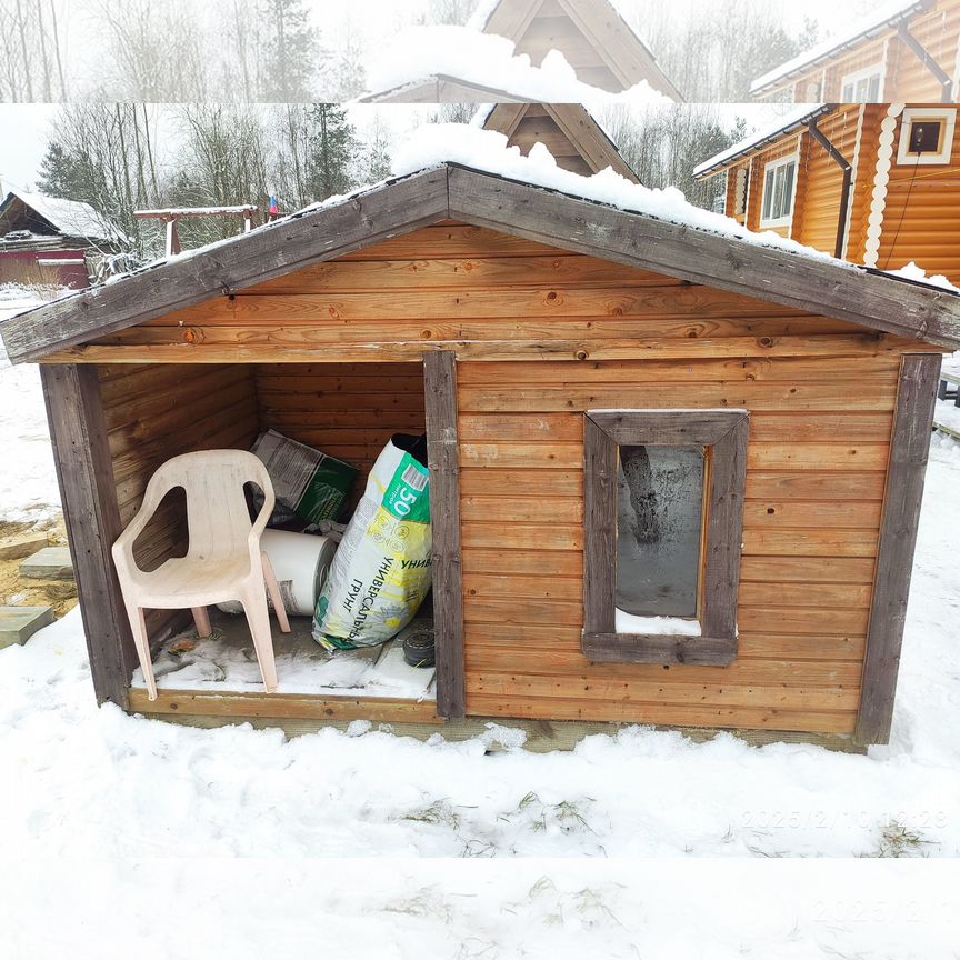 Будка для собаки утепленная