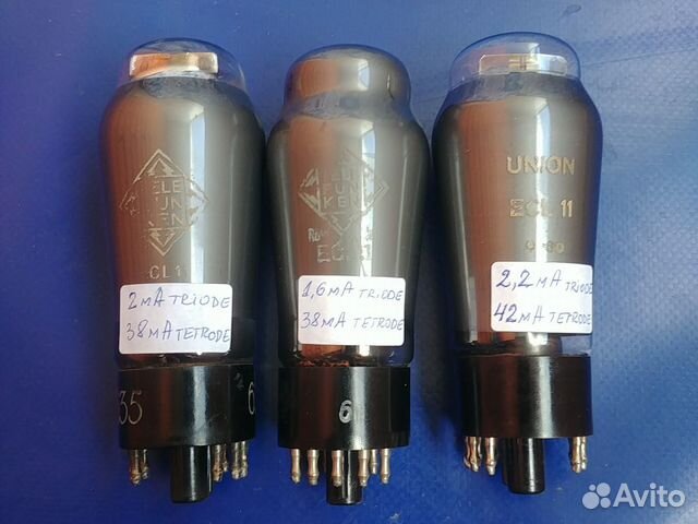 Радиолампы ECL11 Telefunken Union купить в Москве | Электроника | Авито