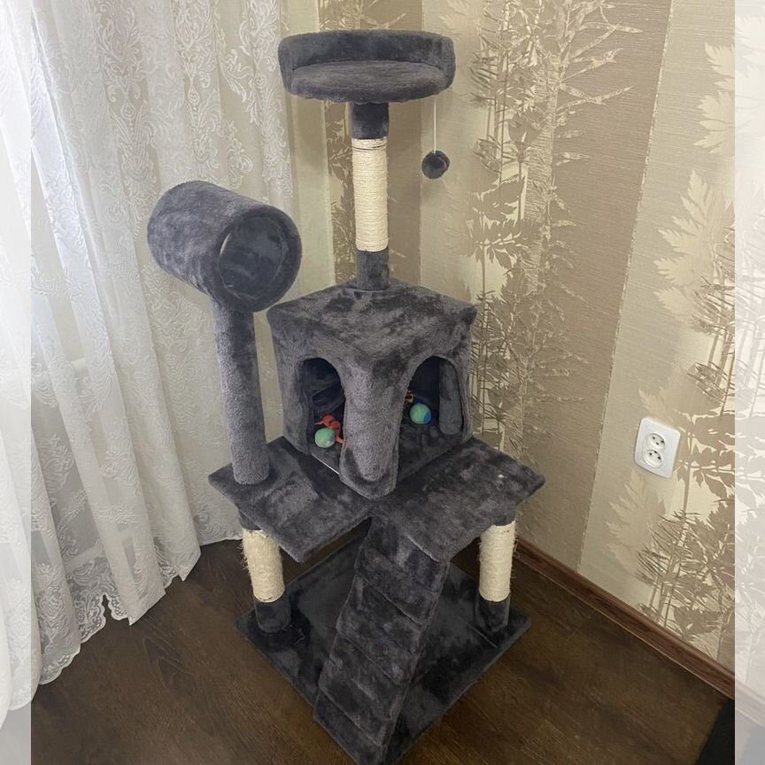 Домик для кошки с когтеточкой