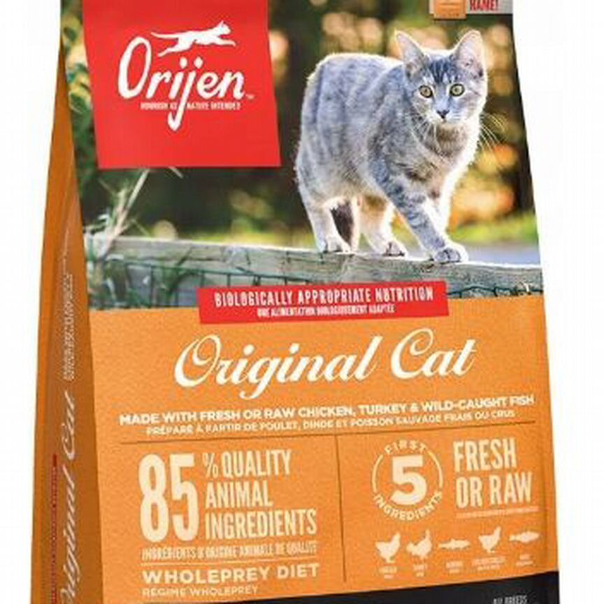 Корм для кошек orijen original CAT 1,8 кг