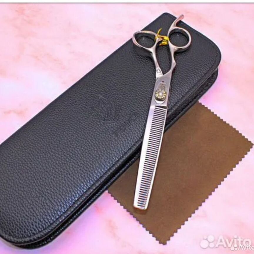 Проф. прямые филировочные ножницы fenice 7"