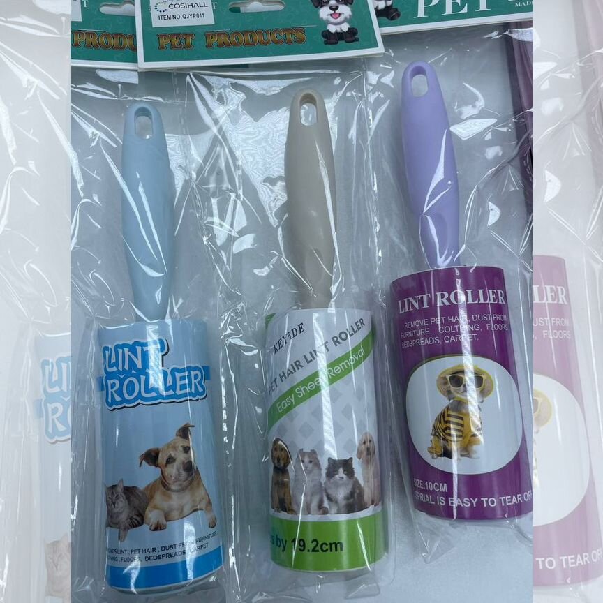 Липкий ролик от шерсти животных оптом