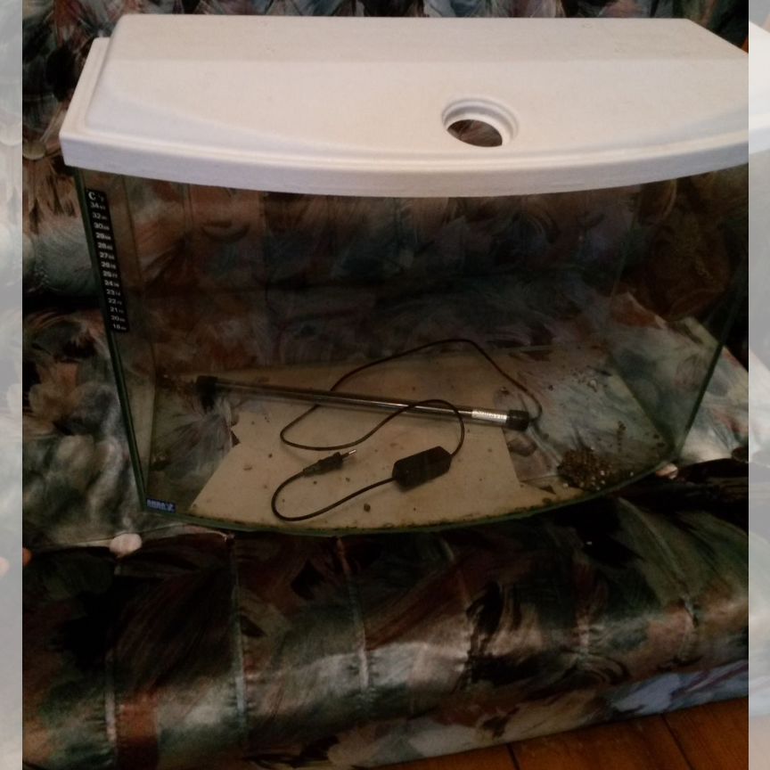 Аквариум с крышкой и светом 60 литров