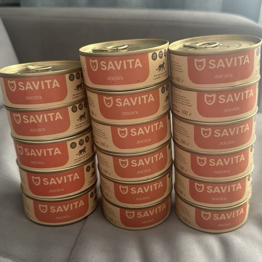 Savita корм для кошек лосось