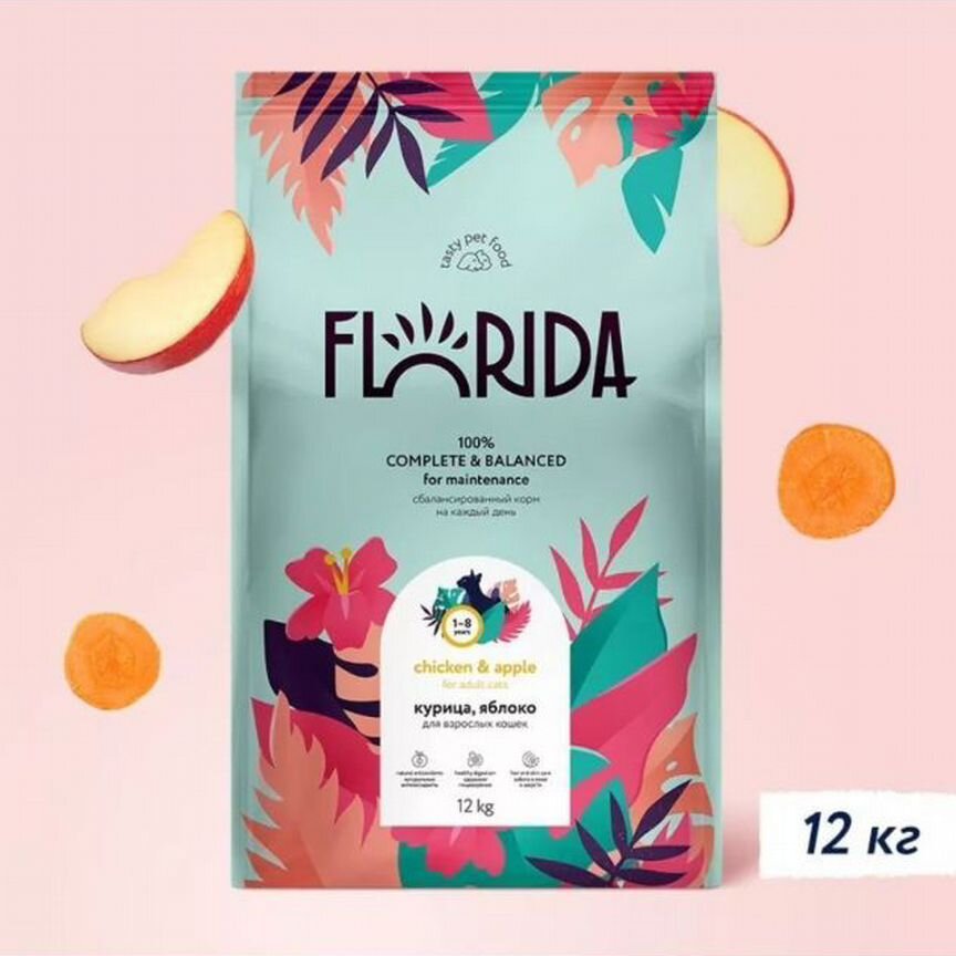Сухой корм для кошек 12 кг Флорида