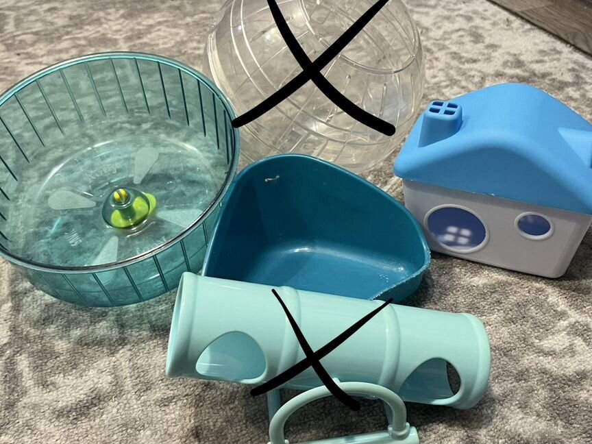 Аксессуары для клетки хомяка колесо шар домик