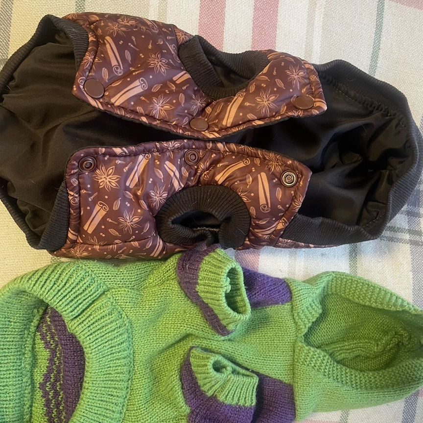 Куртка и свитер для собак мелких пород