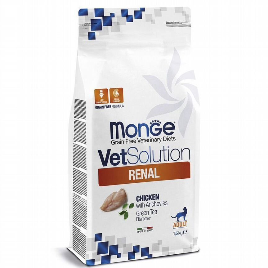 Сухой корм Monge VetSolution Cat Renal 1,5кг