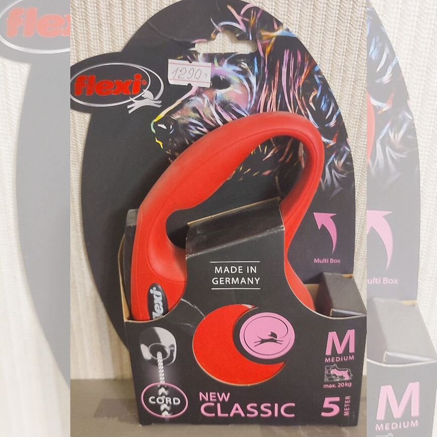 Flexi рулетка New Classic M до 20 кг, 5 м трос