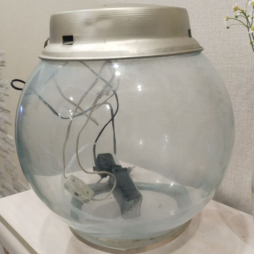 Аквариум круглый с подсветкой