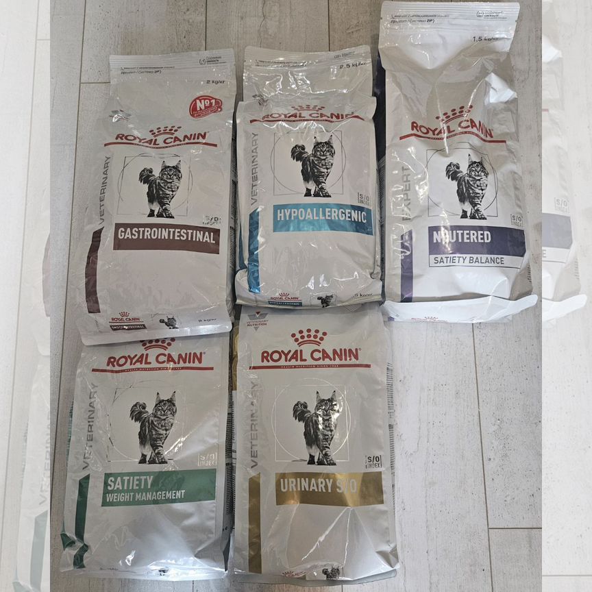 Royal canin gastrointestinal,urinaryдля кошек 2 кг
