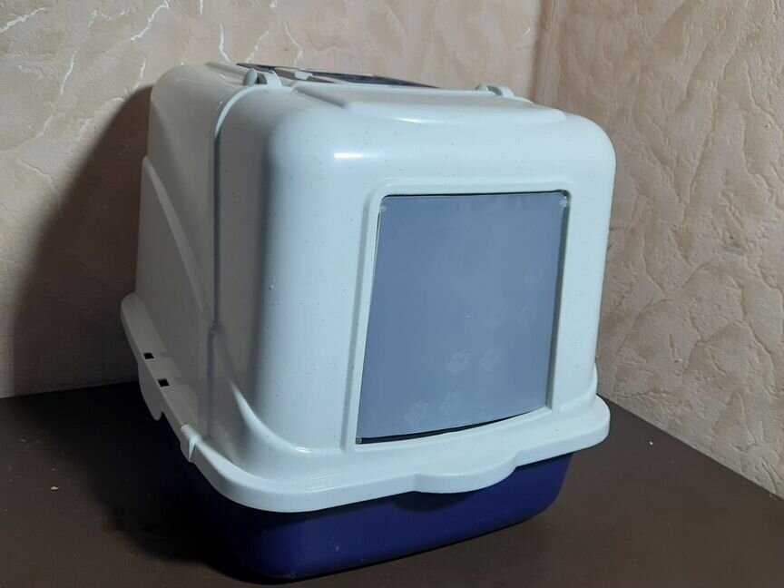 Туалет домик для кошек, закрытый
