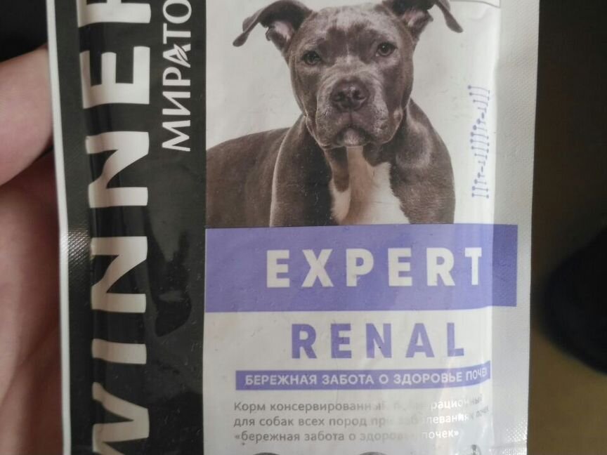 Влажный корм Winner Renal для собак