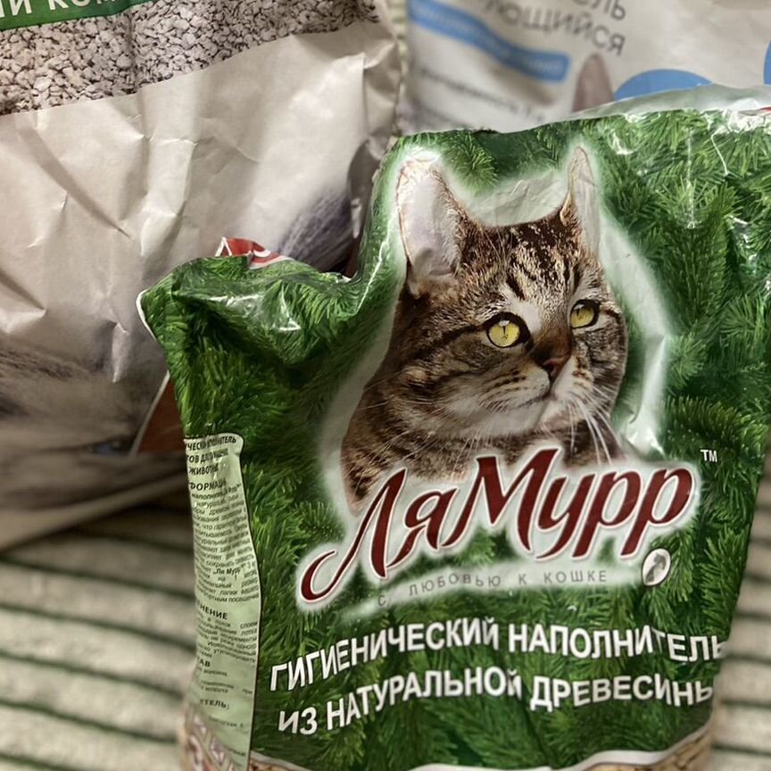 Наполнитель для кошачьего туалета и лоток