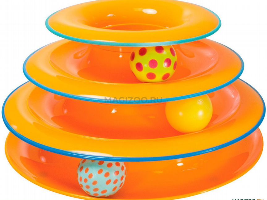 Игрушка для кошек Petstages Трек 3 этажа 24 см