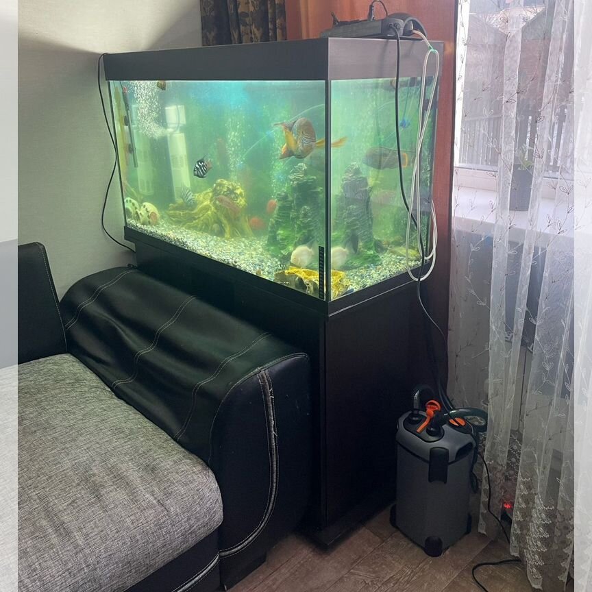 Аквариум с тумбой 200л