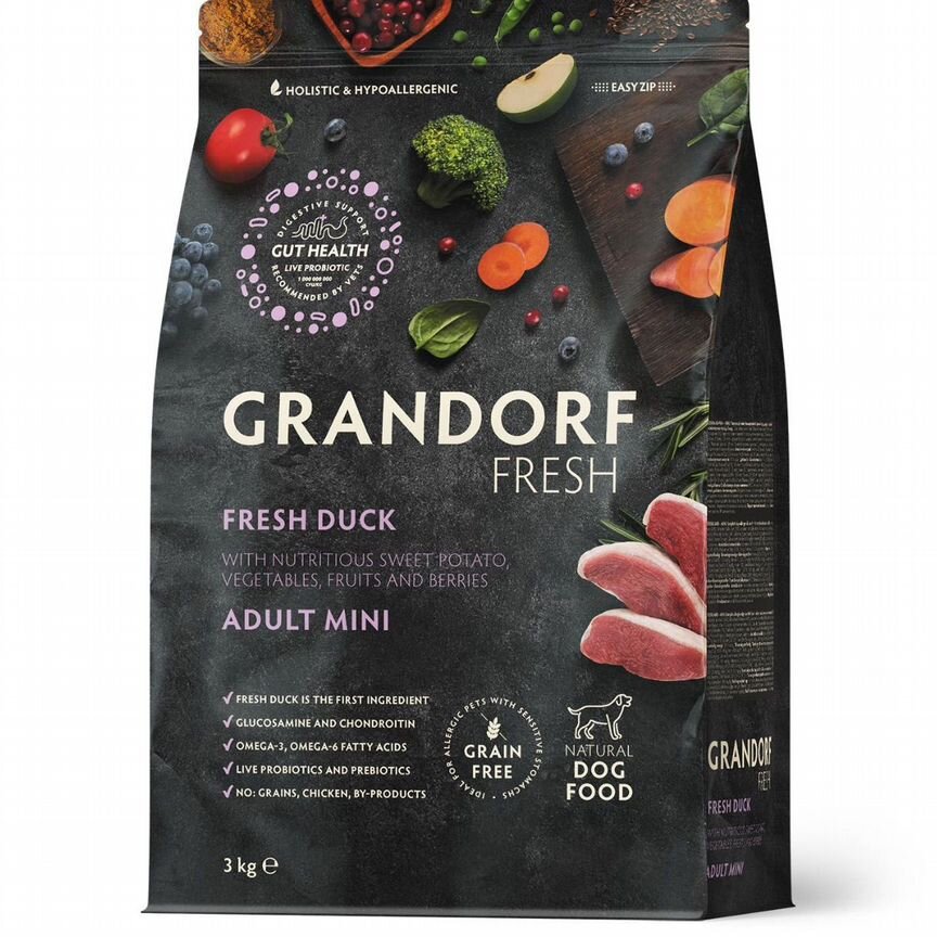 Grandorf Fresh Dog Adult mini Duck&Sweet Potato
