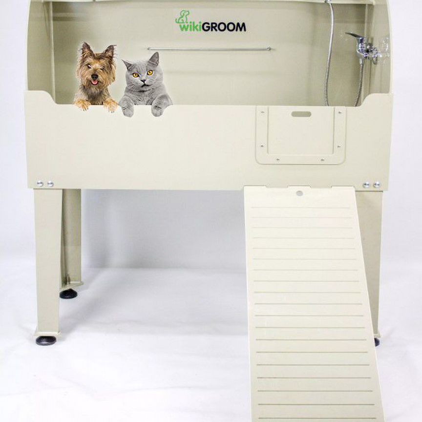 Ванна для груминга с дверкой и трапом