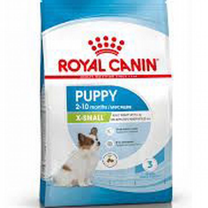 Корм для собак royal canin puppy x small 3кг