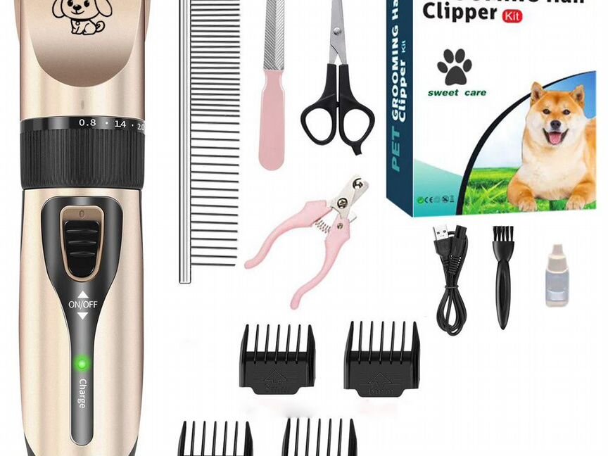 Машинка для стрижки животных Pet grooming Kit