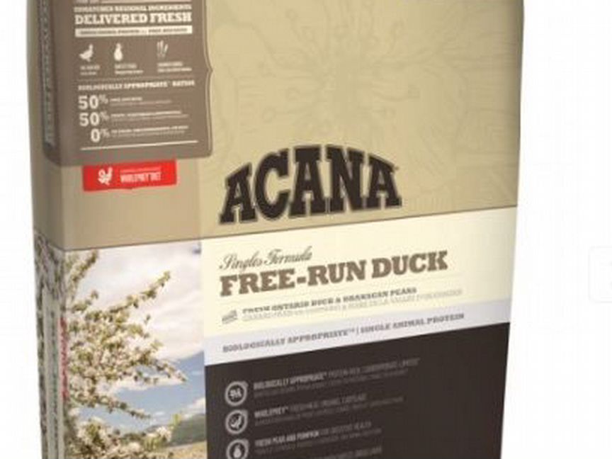 Корм acana free-RUN duck (Утка) Акана для собак