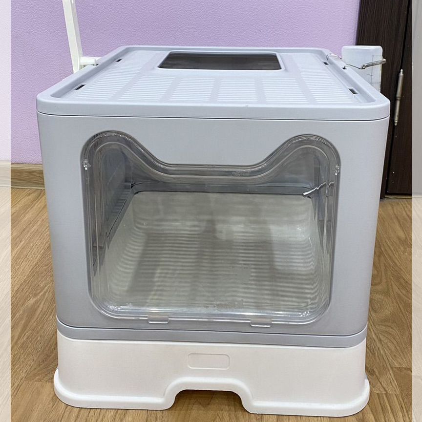 Туалет-домик для кошек закрытый