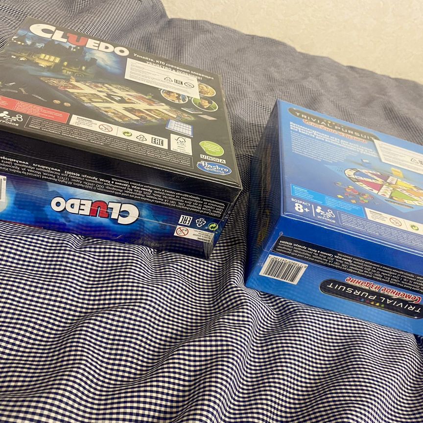 Новые игры хасбро Cluedo, trivial pursuit