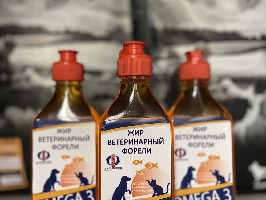 Лососевое масло для собак и кошек из Карелии