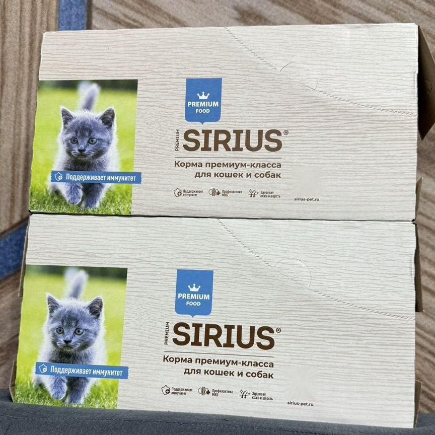 Влажный корм sirius